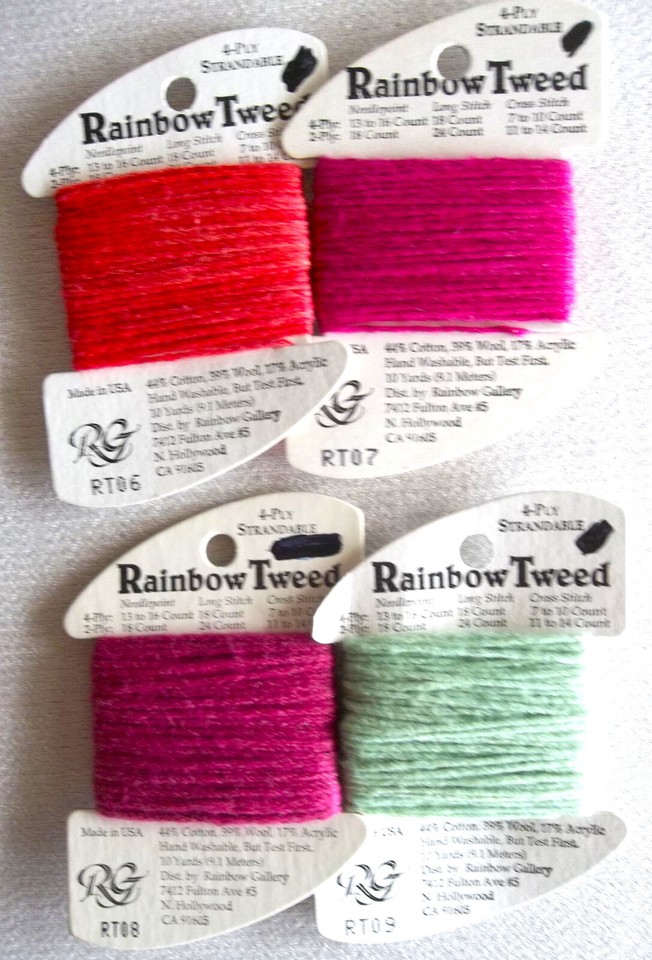 Rainbow Gallery RAINBOW TWEED - U Choose 2 Cards - 34 Different Colors ...