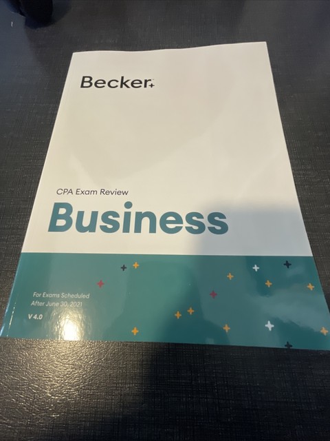 Becker Professional Education CPA Exam Review - V 4.0 Business Textbook ...