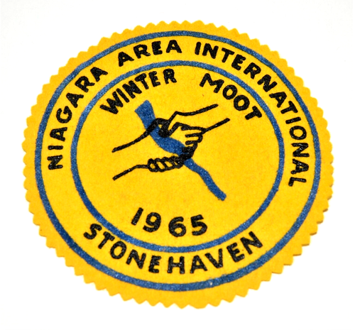 Stonehaven WINTER MOOT 1965 Scout EVENT Badge Niagara International ...