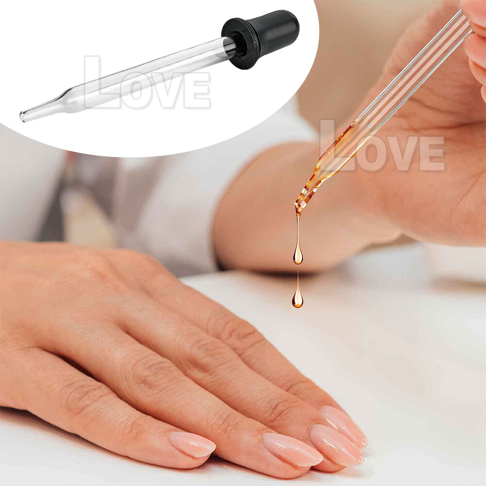 4pcs Glass Liquid Droppers 3ml Essential Oil Dropper Pipette Glass ...