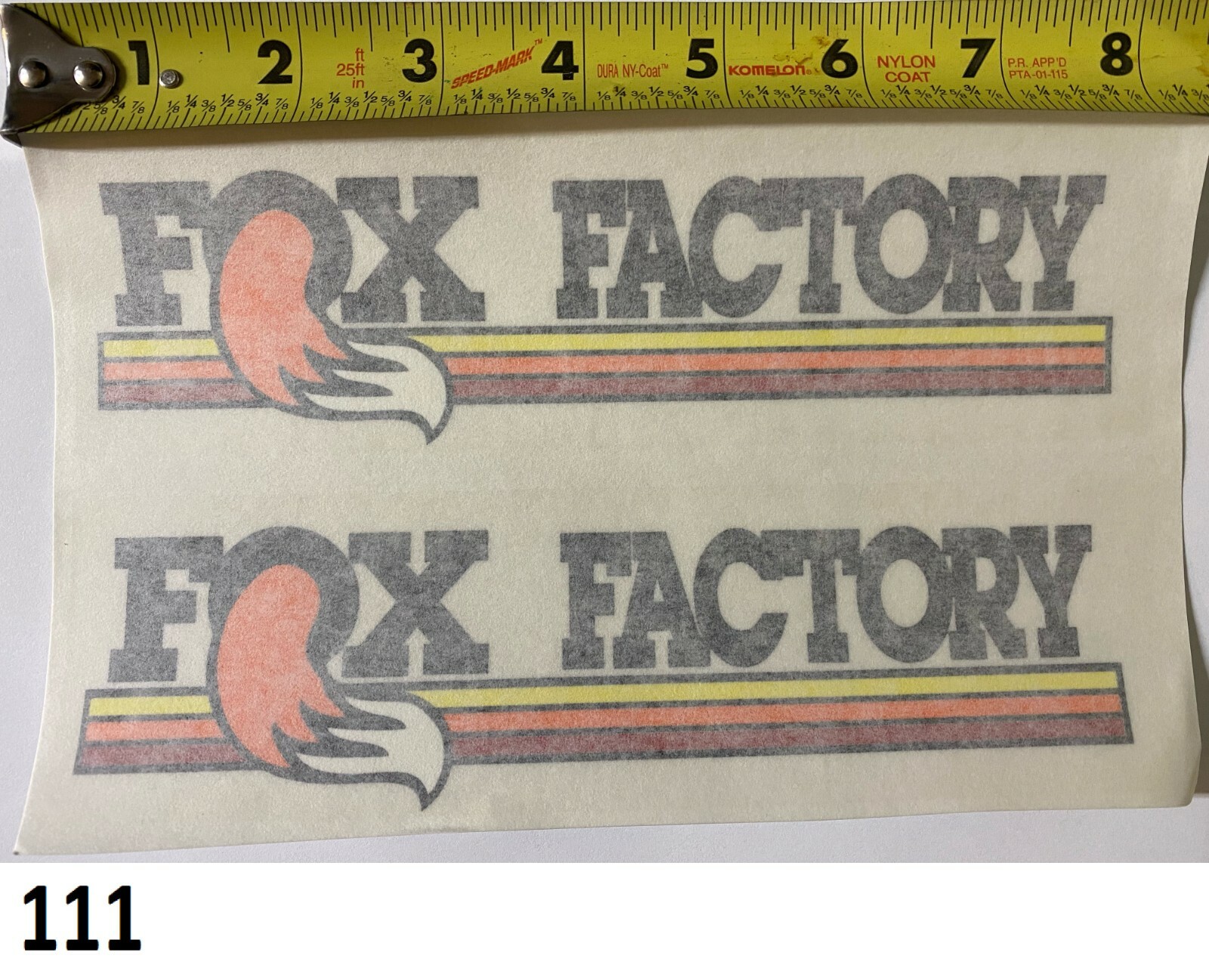 VMX Fox Swingarm Decal Stickers RM YZ KX CR 125 250 360 400 500 MX ...