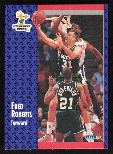 1991-92 Fleer #117 Fred Roberts Milwaukee Bucks | eBay