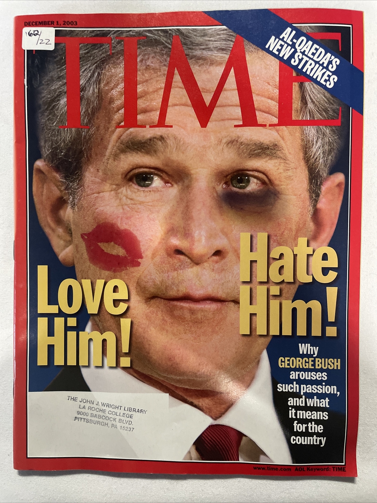 2003 December 1, Time Magazine, George Bush (CP400) | eBay