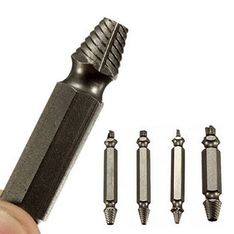 ACENIX? New 4 Pcs Screw Speed Out Extractor Drill Bits Guide Set Screw ...
