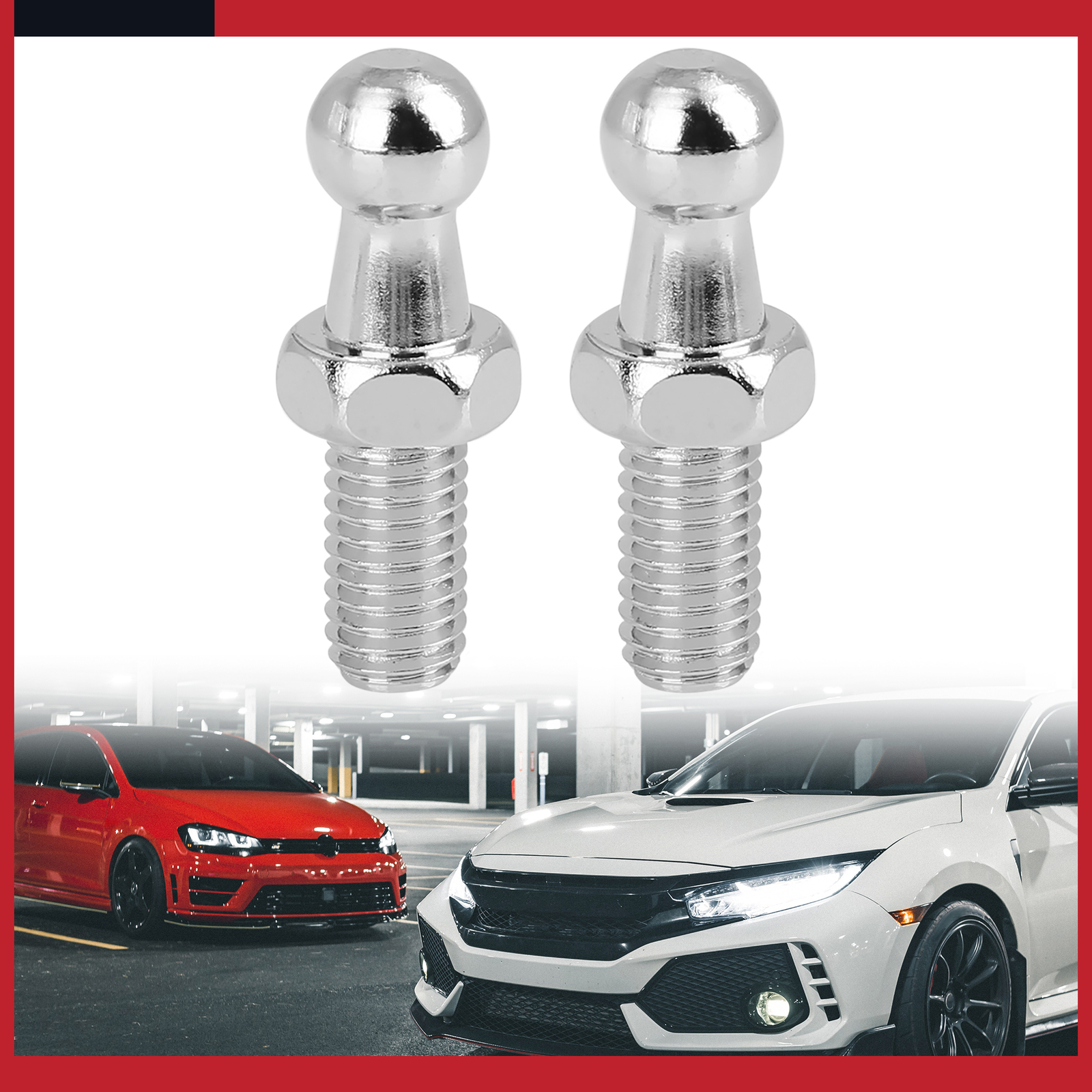 Universal 10mm M8 Gas Strut Ball Stud for Gas Spring Lift Support Pack ...