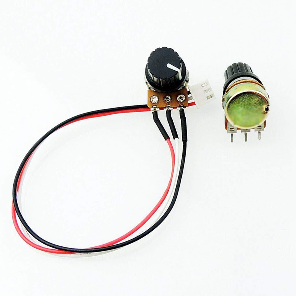 10K OHM Linear Taper Rotary Potentiometer B10K Pot with Knob and 3-Pin ...