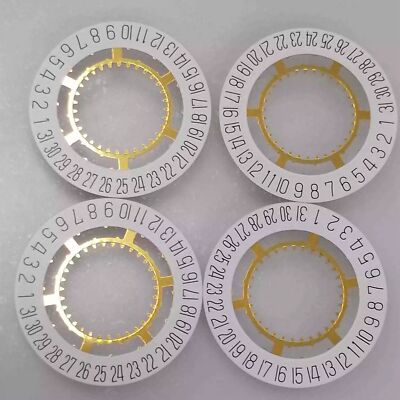 Genuine Swiss White Date Disk Wheel Date Wheel Date At 6 for Ronda 715 ...