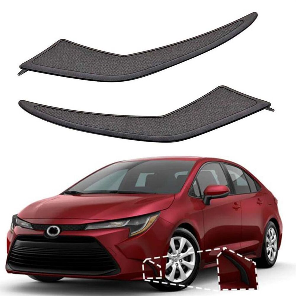 1 Pair Front Bumper Fog Light Lamp Cover For Toyota Corolla LE XLE 2019 ...