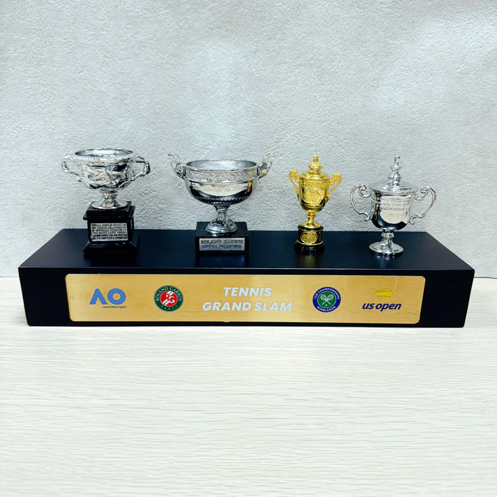 Tennis Men Grand Trophy Slam Set Metal Replica 8cm 4 Trophy With ...