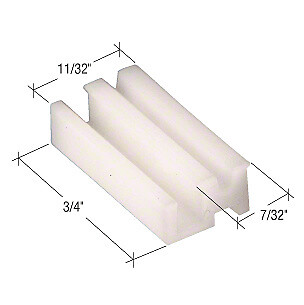3/8" Wide Nylon Sliding Window Bottom Guide for Alenco Windows - pack ...