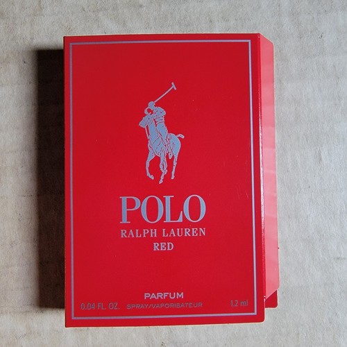 New POLO RED by RALPH LAUREN Men's Parfum CARDED Sample Spray .04 oz ...