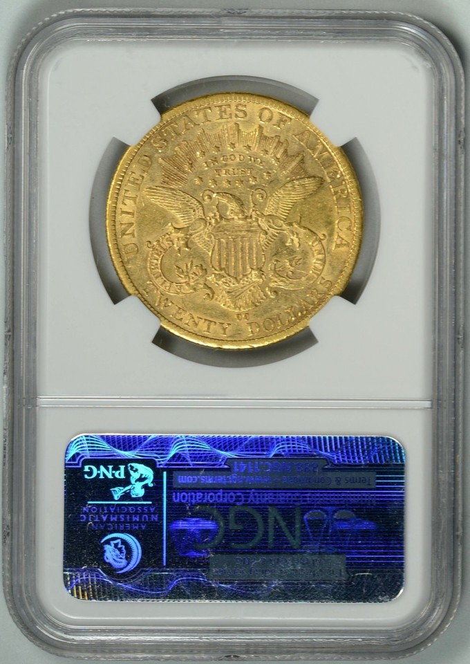 1884-CC $20 Gold NGC AU55 * Carson City Gold * #3904714-005 | eBay