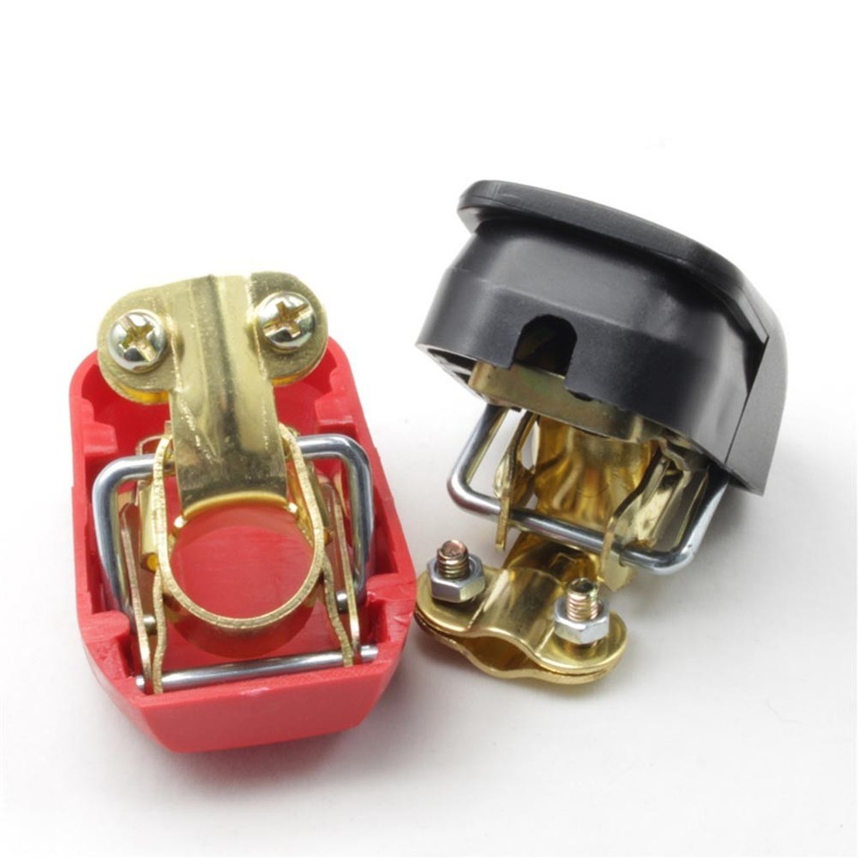 Low Profile Car Battery Terminal Clamps 2Pcs with Quick Connect Feature ...