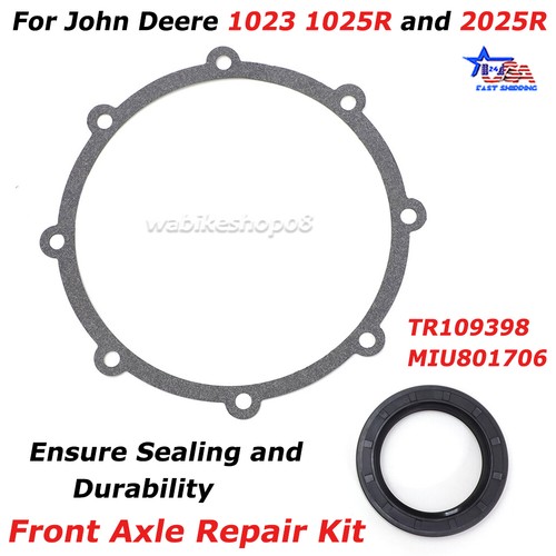 Fits John Deere 1025r And 2025r Front Axle Repair Kit & Lip Seal&Gasket ...
