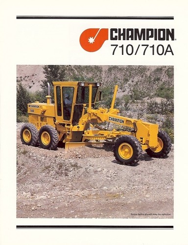 Equipment Brochure - Champion - 710 710A - Road Motor Graders (EB144 ...