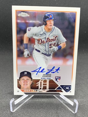 JOSH LESTER 2023 Topps Chrome RC Rookie Autograph Auto Detroit Tigers # ...