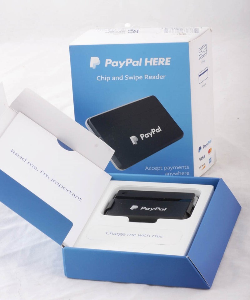 PayPal HERE Chip and Card Swipe Reader Credit & Debit Cards Mobile ...