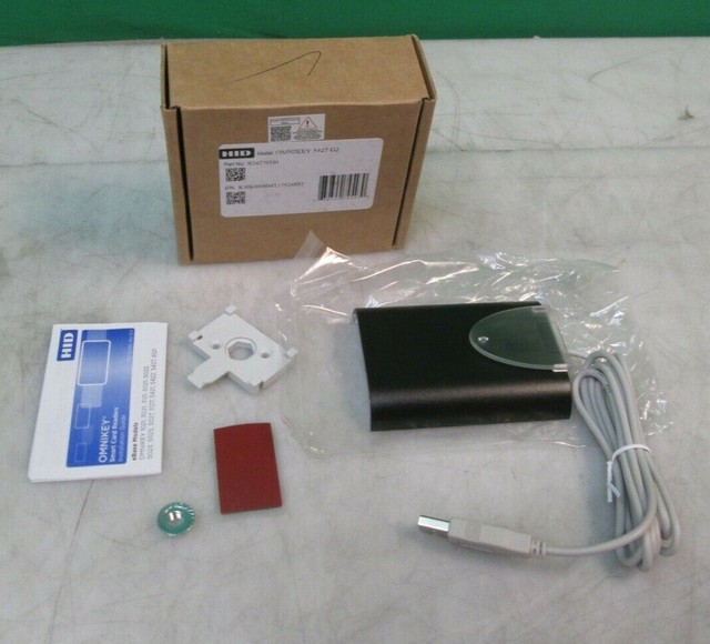 HID OMNIKEY 5427 G2 USB Smart Card Reader Black Light Gray R54220301 ...