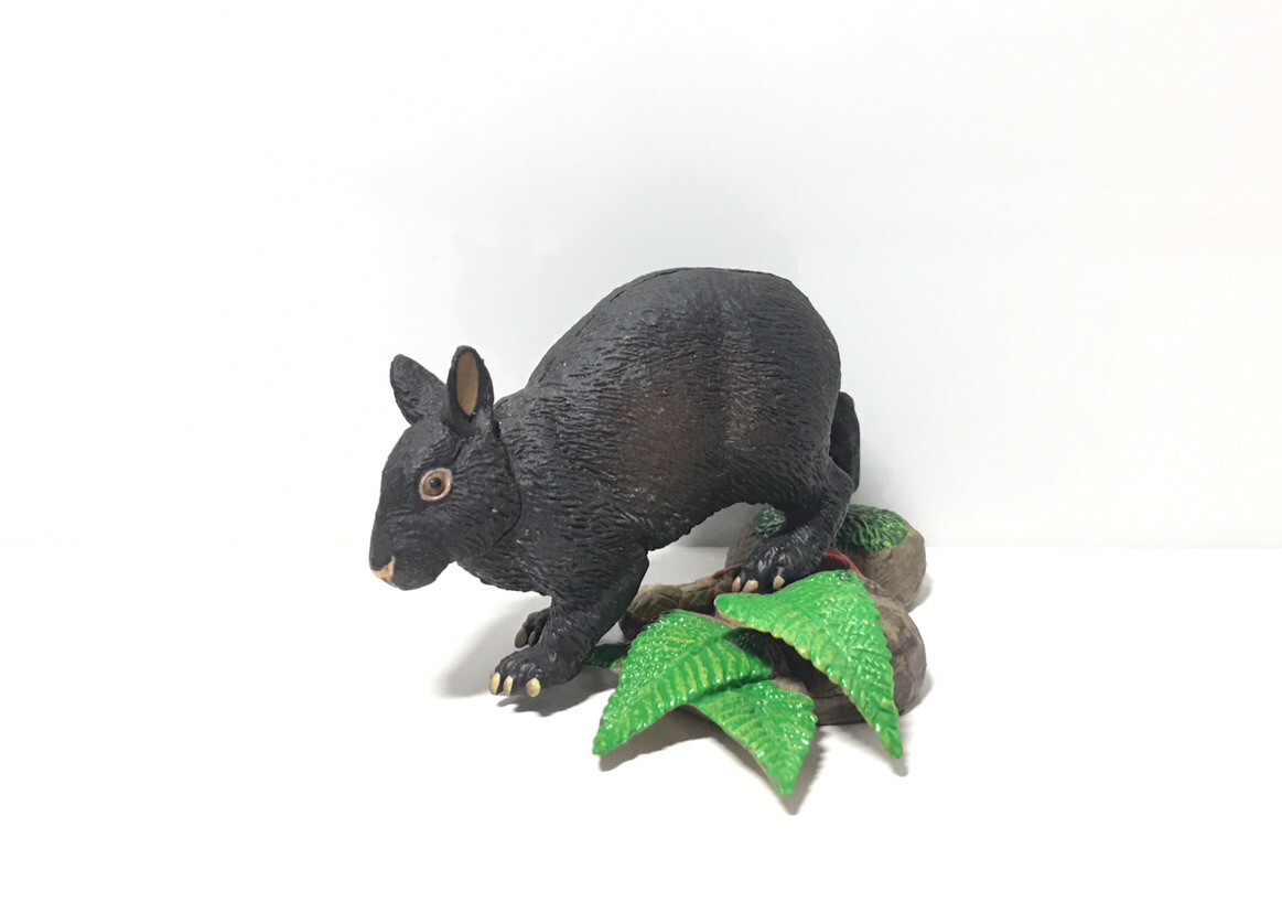 RARE Kaiyodo Natural Monuments of Japan Amami Ryukyu Black Rabbit Hare ...