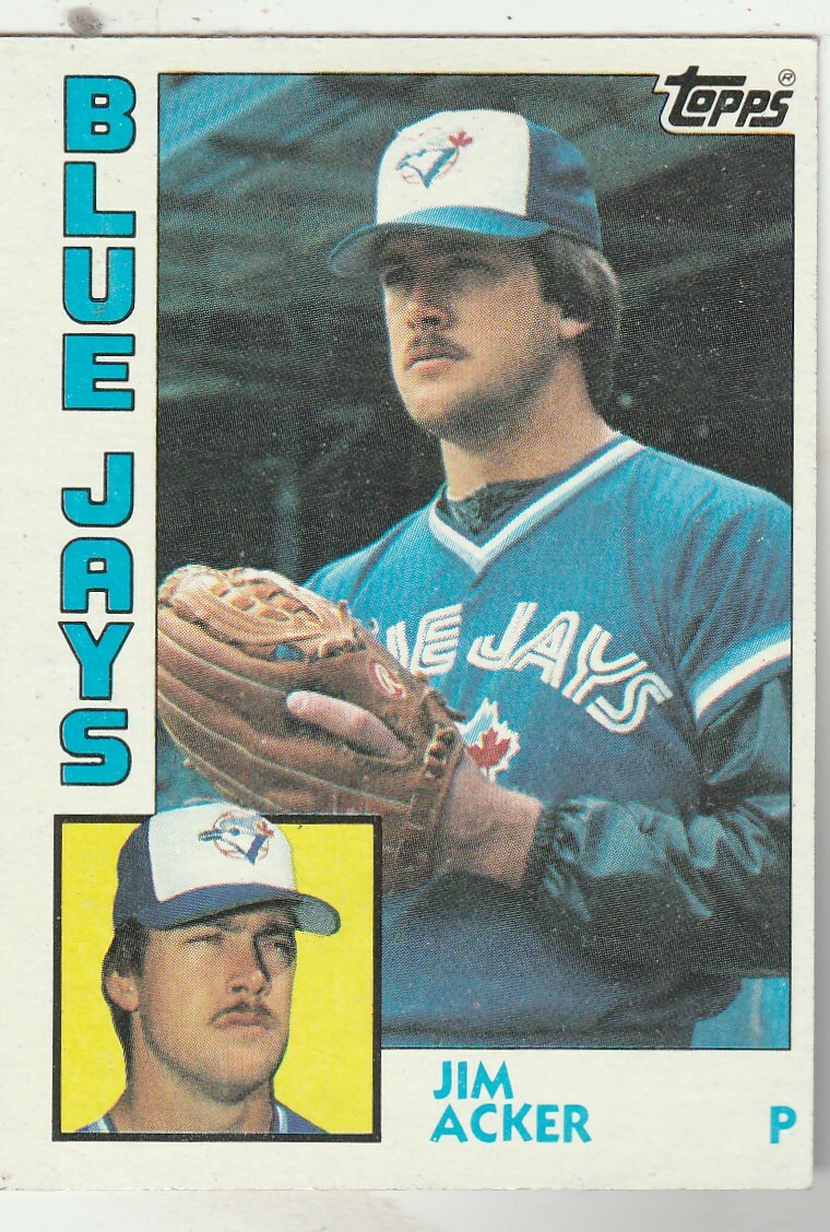 FREE SHIPPING-MINT-1984 Topps #359 Jim Acker Blue Jays PLUS BONUS CARDS ...