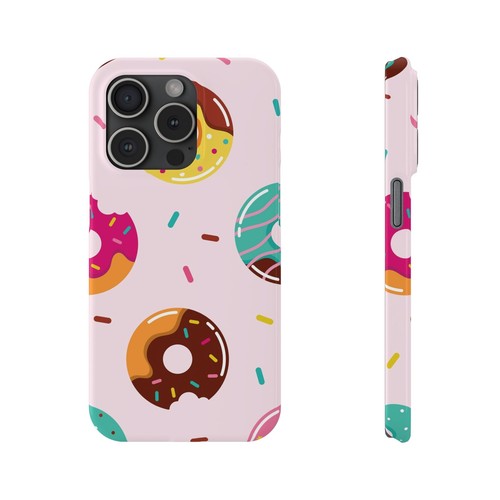 Donuts with Sprinkles Pattern Vector Slim Phone Cases | eBay