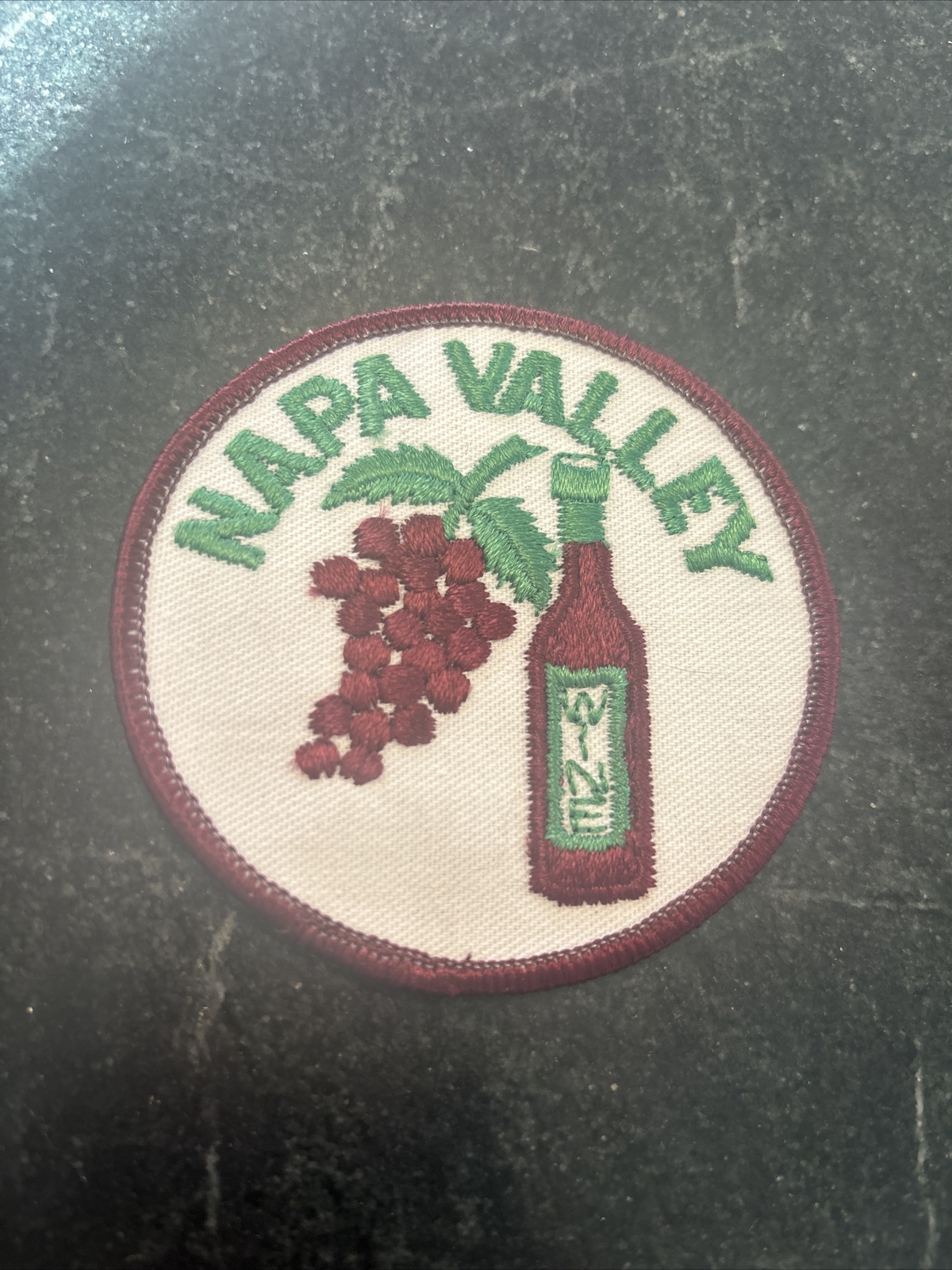 Wine Winery Napa CA patch Iron On Rare 3” Logo Trucker Hat 70s 80s Vtg ...