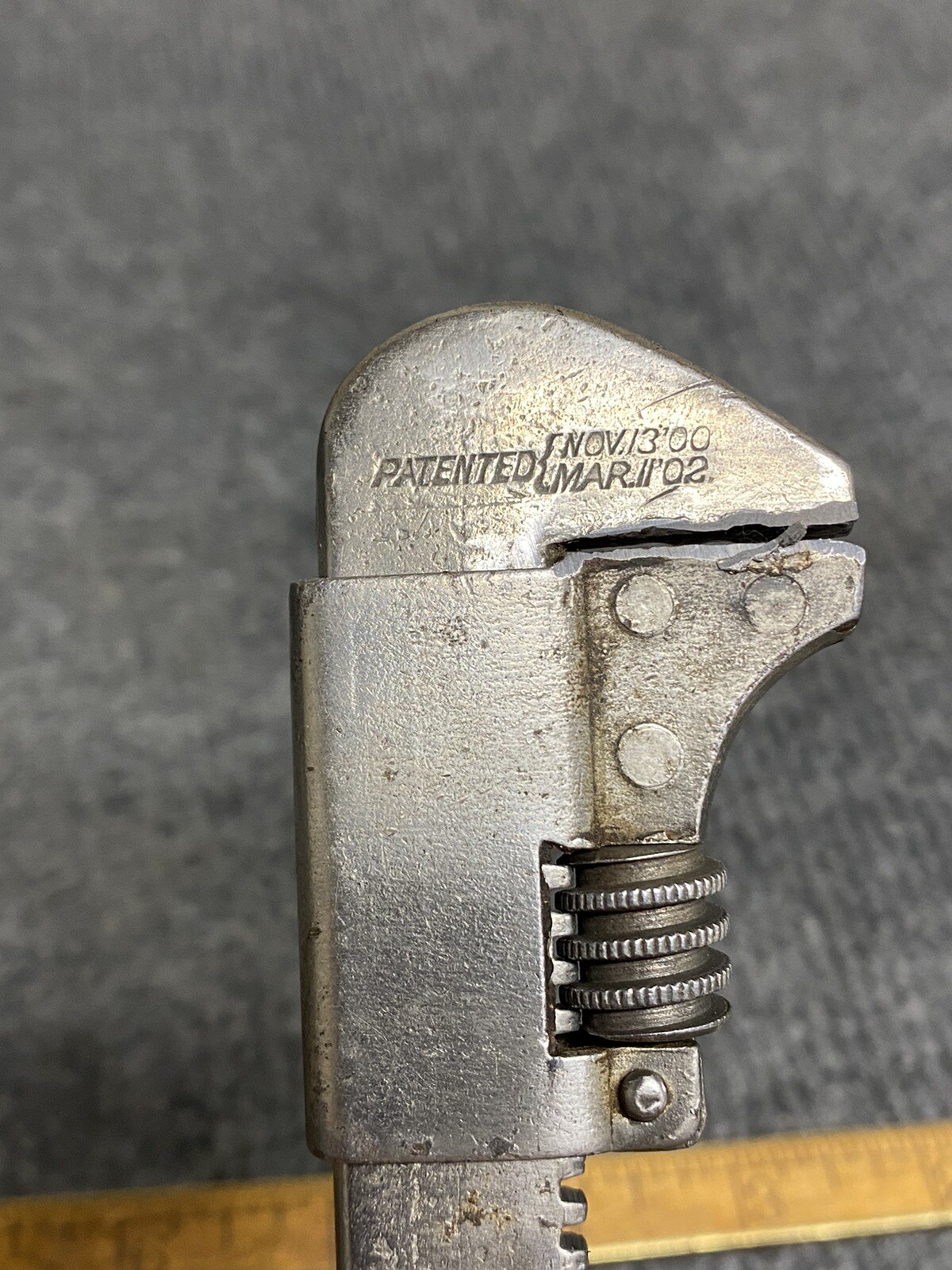 Vintage 6” Adjustable Bicycle Wrench Pat March 11, 1902 | eBay