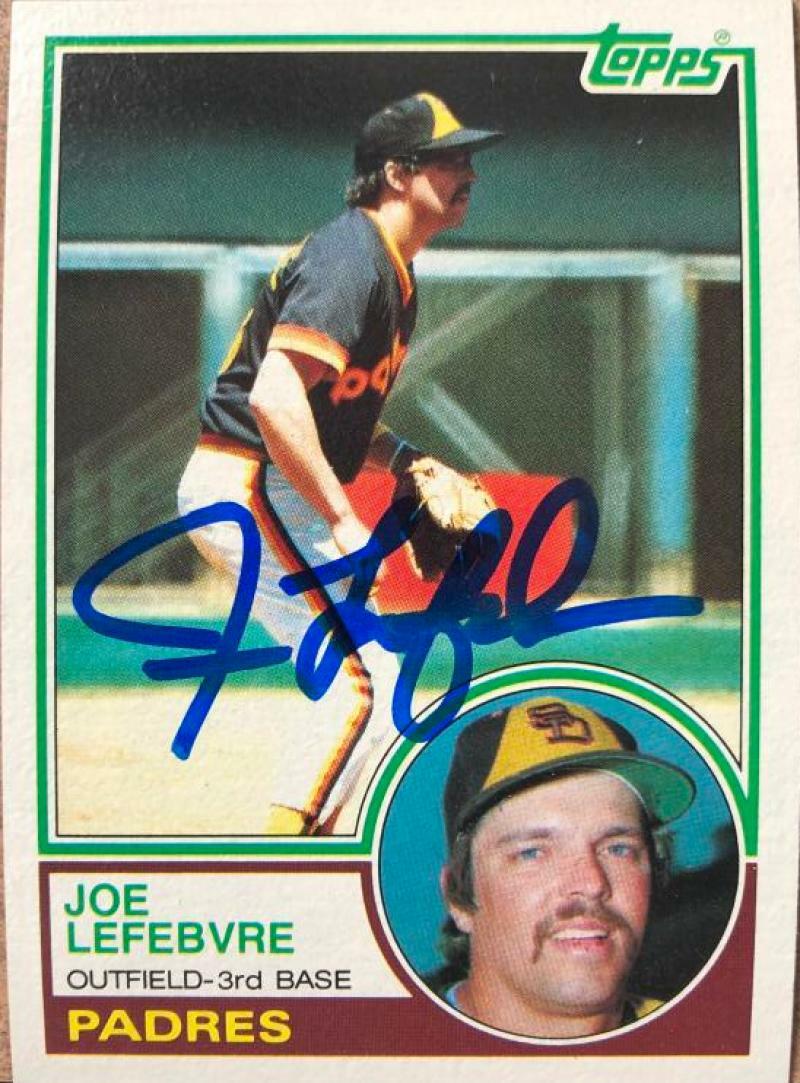 Joe Lefebvre Autographed 1983 Topps #644 | eBay