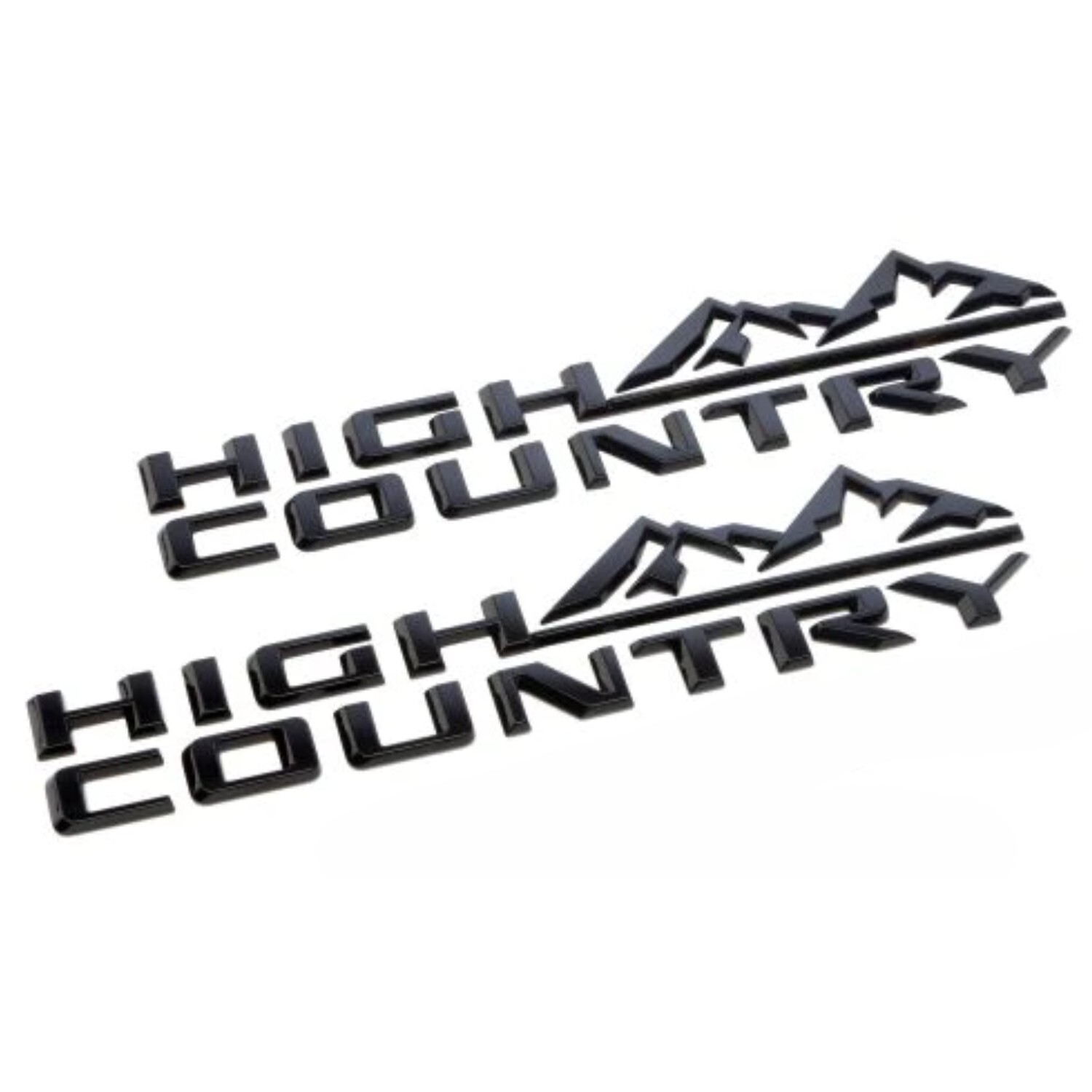 High Country Emblem Black GM Chevrolet Silverado 2 Piece 2019-2024 NEW ...