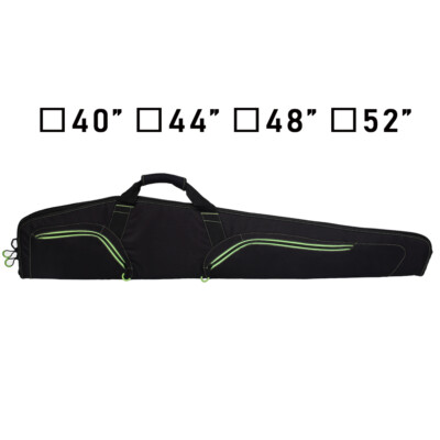40" 44" 48" 52" Soft Rifle Case Tactical Black Scoped Gun Storage ...