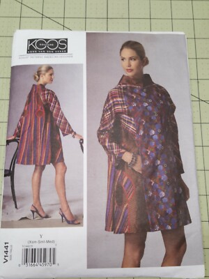 Vogue Pattern V1441 Koos Couture Appliqued Coat Wearable Art Sizes XS S ...