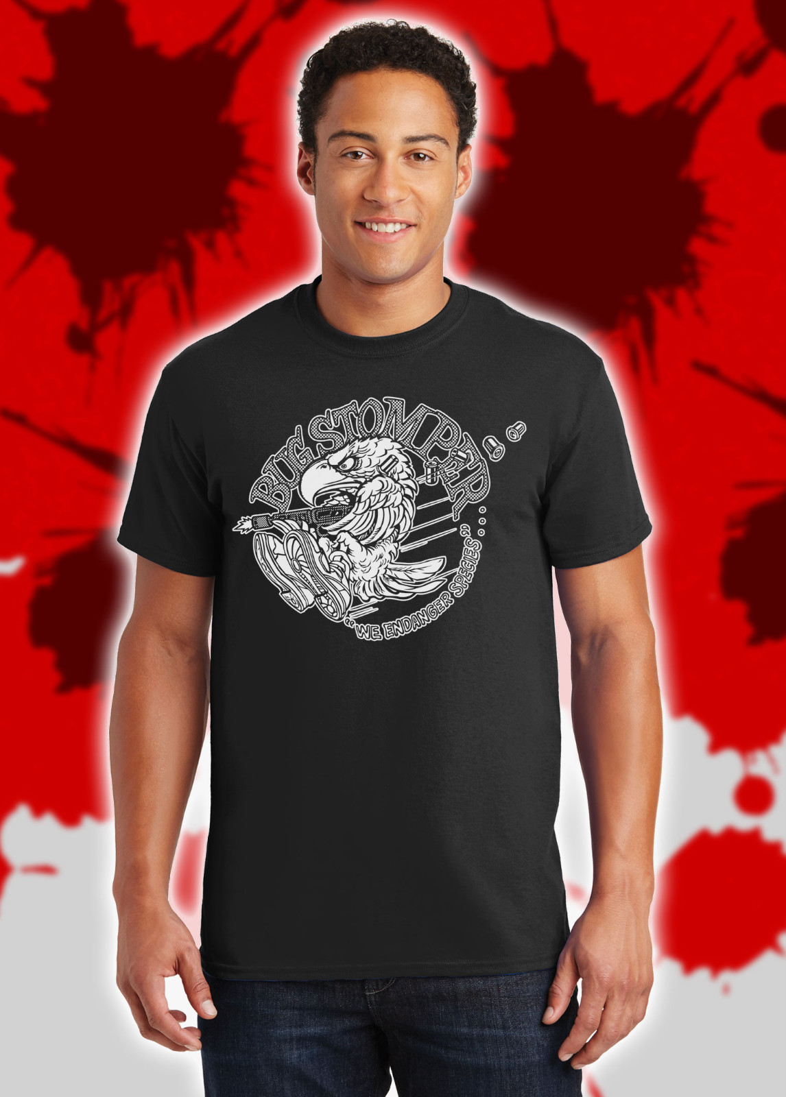 Bug Stomper Aliens Alien We Endanger Species Colonial Marine USCM Shirt ...