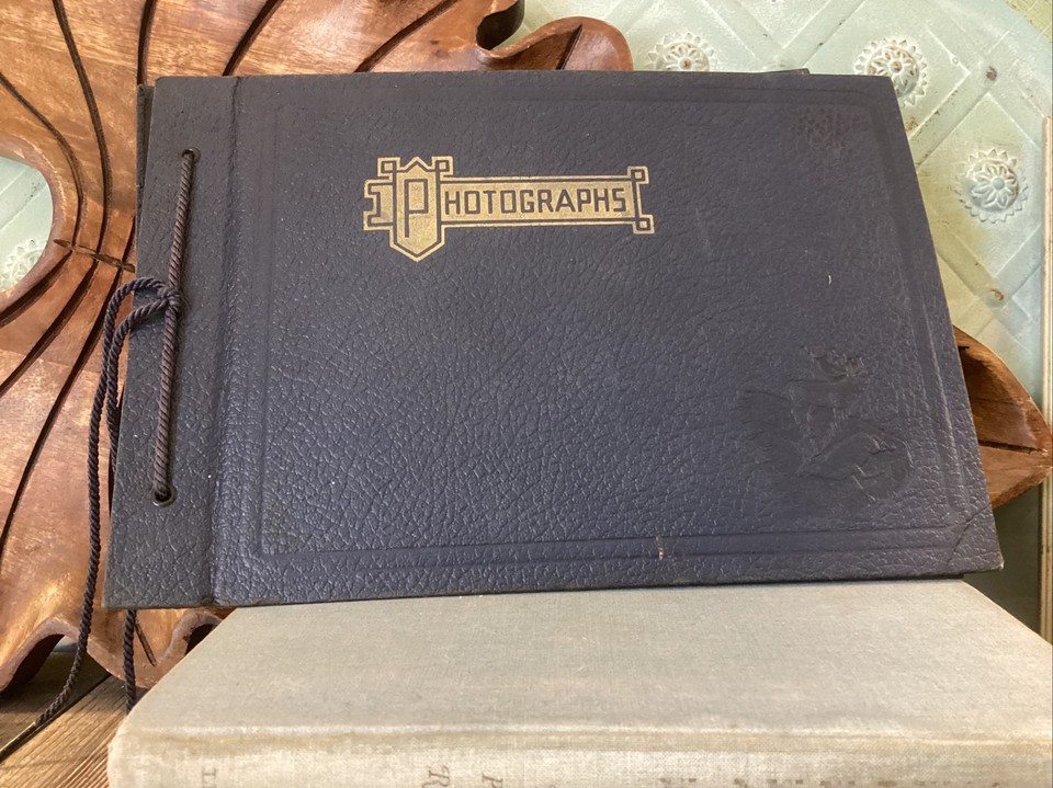 Vintage Photographs Album 1930 Ish Filled With Greeting Cards Ephemera ...