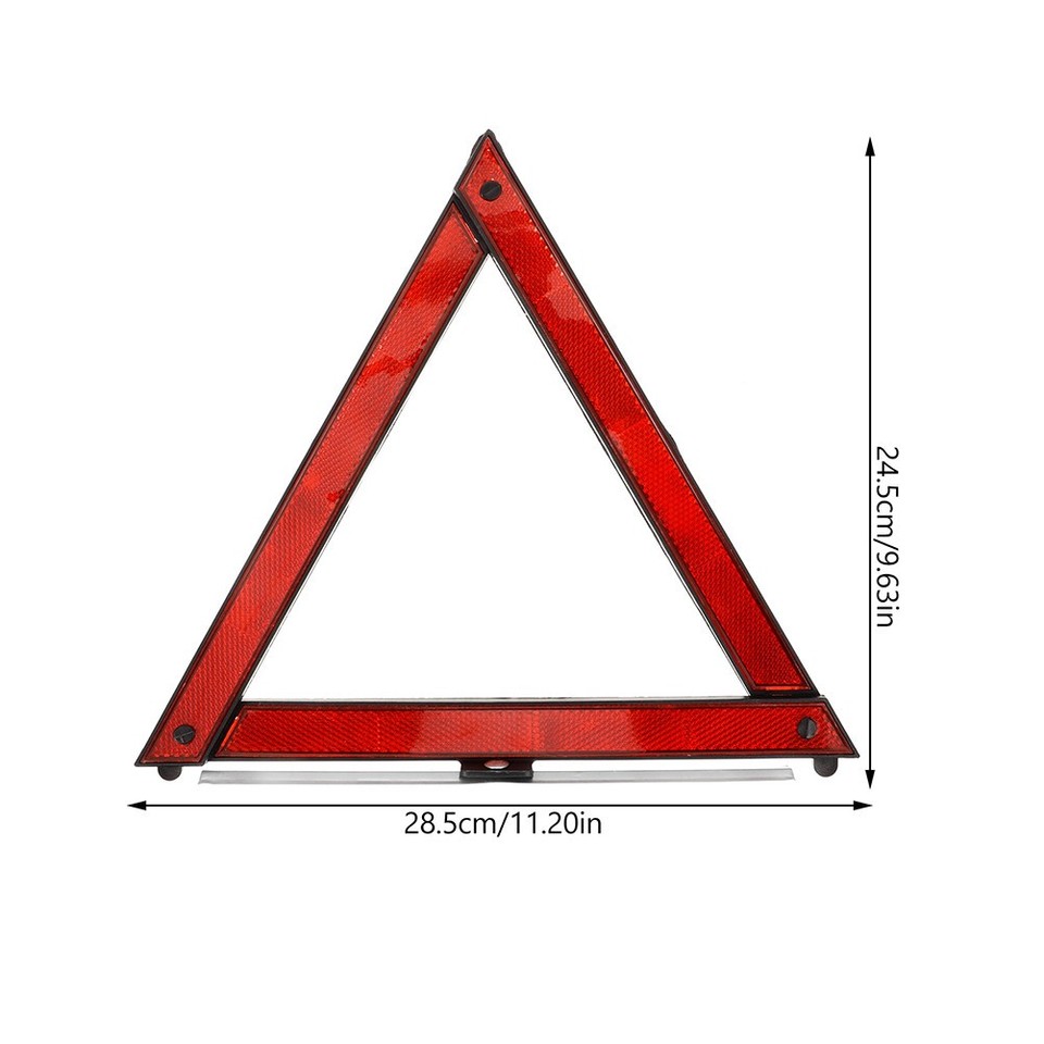 4 Pcs Warning Safety Triangle Kit Road Triangles Emergency Roadside ...