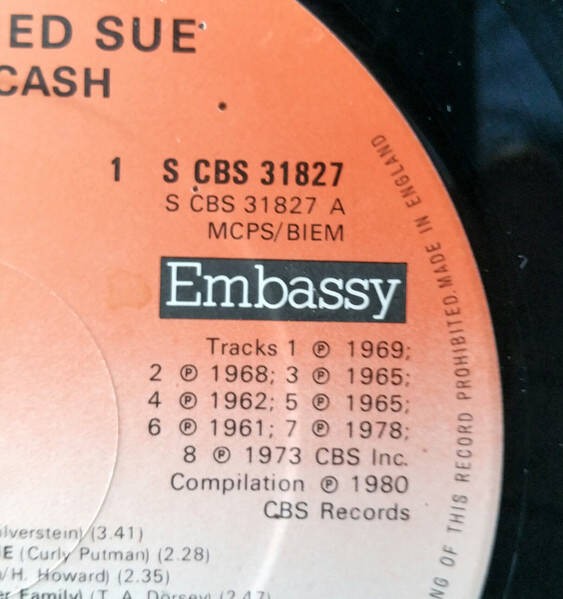 Johnny Cash - A Boy Named Sue (VINYL) | eBay