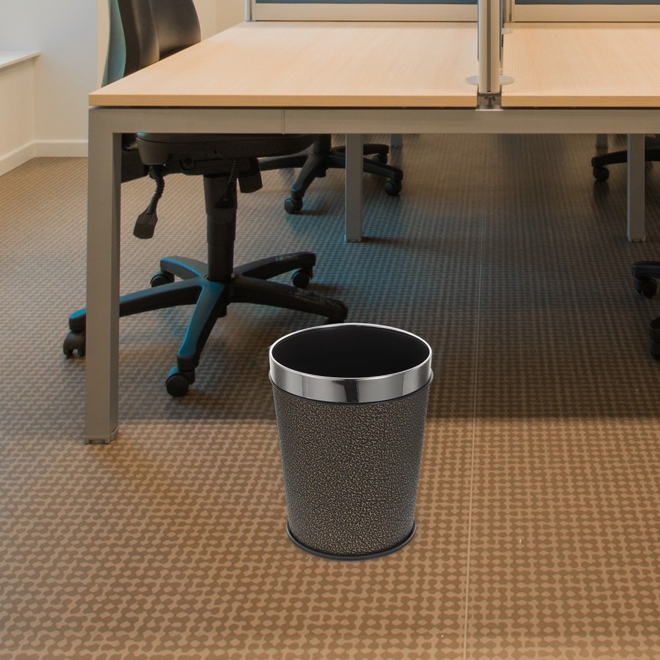 Rubbish Bin Living Room Trash Can Retro Wastebasket for Hotel Rooms ...