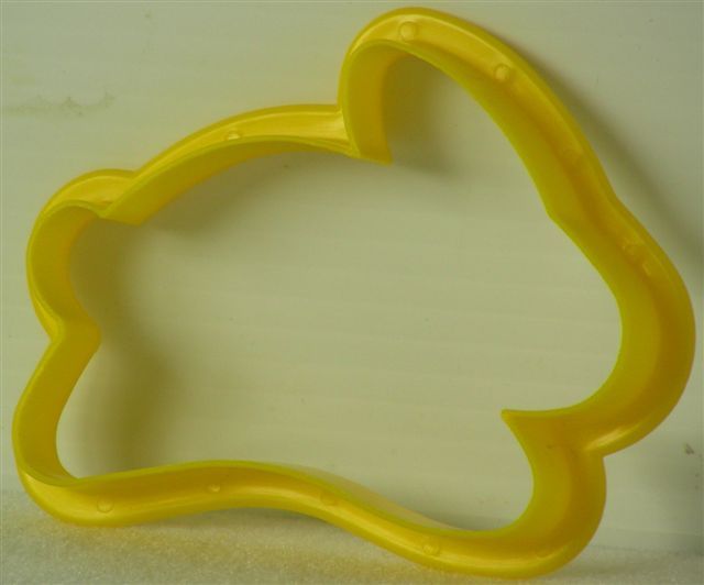WILTON Plastic YELLOW Cookie Cutter RABBIT Bunny EASTER 2 ¾ x 3 ½ NEW ...