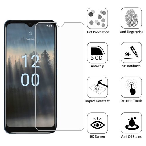 Quality Tempered Glass Screen Protector Nokia C02 C12/Pro C12+ C22 C32 ...