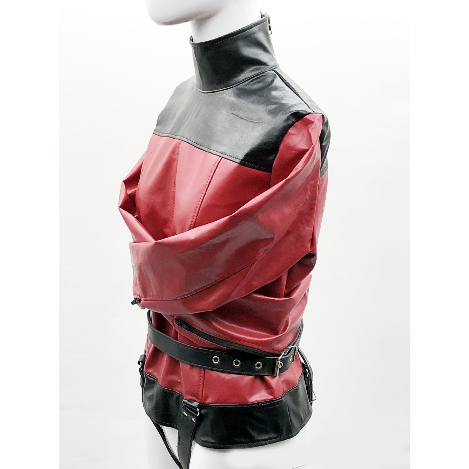 Straight Jacket Asylum Body Harness Armbinder Costume Straitjacket ...