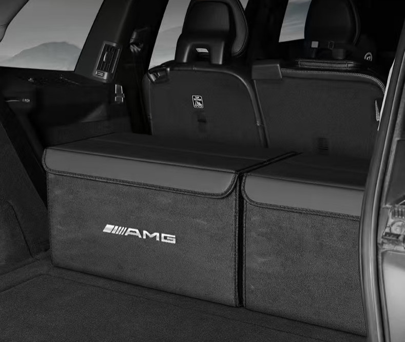 Car Rear Trunk Storage Luggage Box Cargo Organizer For Mercedes-AMG ...