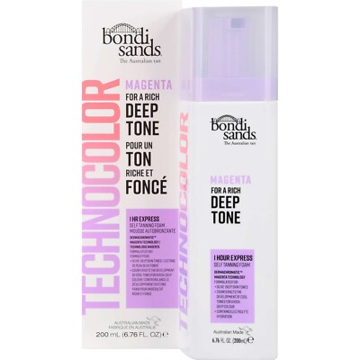 Bondi Sands Technocolor Magenta 1 Hour Express Self Tanning Foam 200ml ...