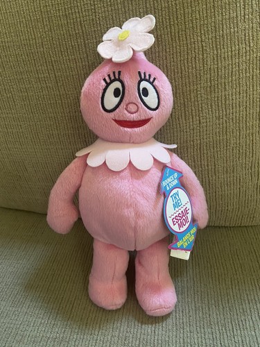 Yo Gabba Gabba Bounce Up & Down Foofa 10” Pink Plush Spin Master Rare ...