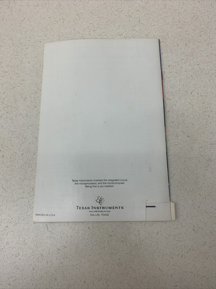 Texas Instruments TI Invaders Space Game TI99/4A Home Computer Manual ...