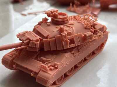 3D Printed 1/72/87/144 French Amx-30b2 Brennus Main Battle Tank Model ...