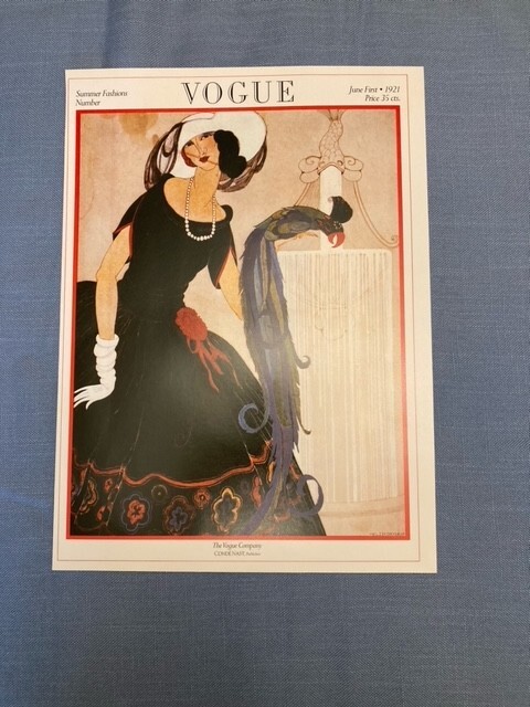 Vintage Lot Antique Vogue Magazine Cover Original Art Deco Art Print ...