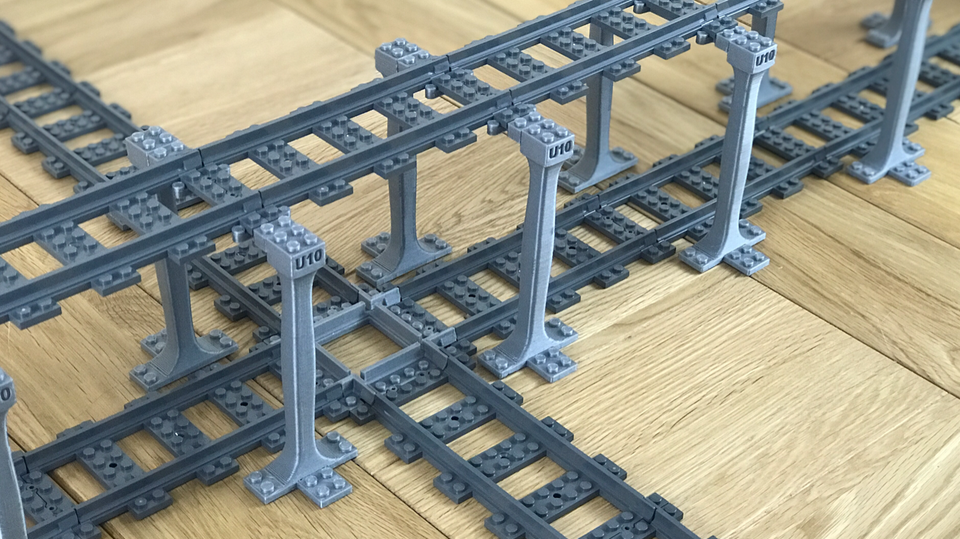 LEG0 train set supports Extra Top Section Track 60337 60051 60052 60198 ...