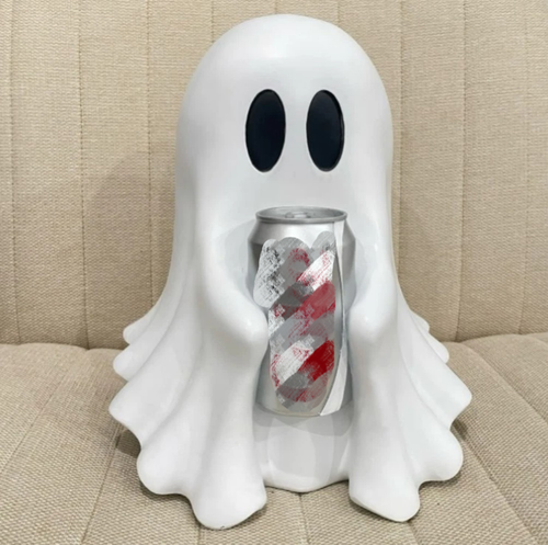 New COCA-COLA Ghost Figurine Holding Diet Coke Can Halloween No drinks ...