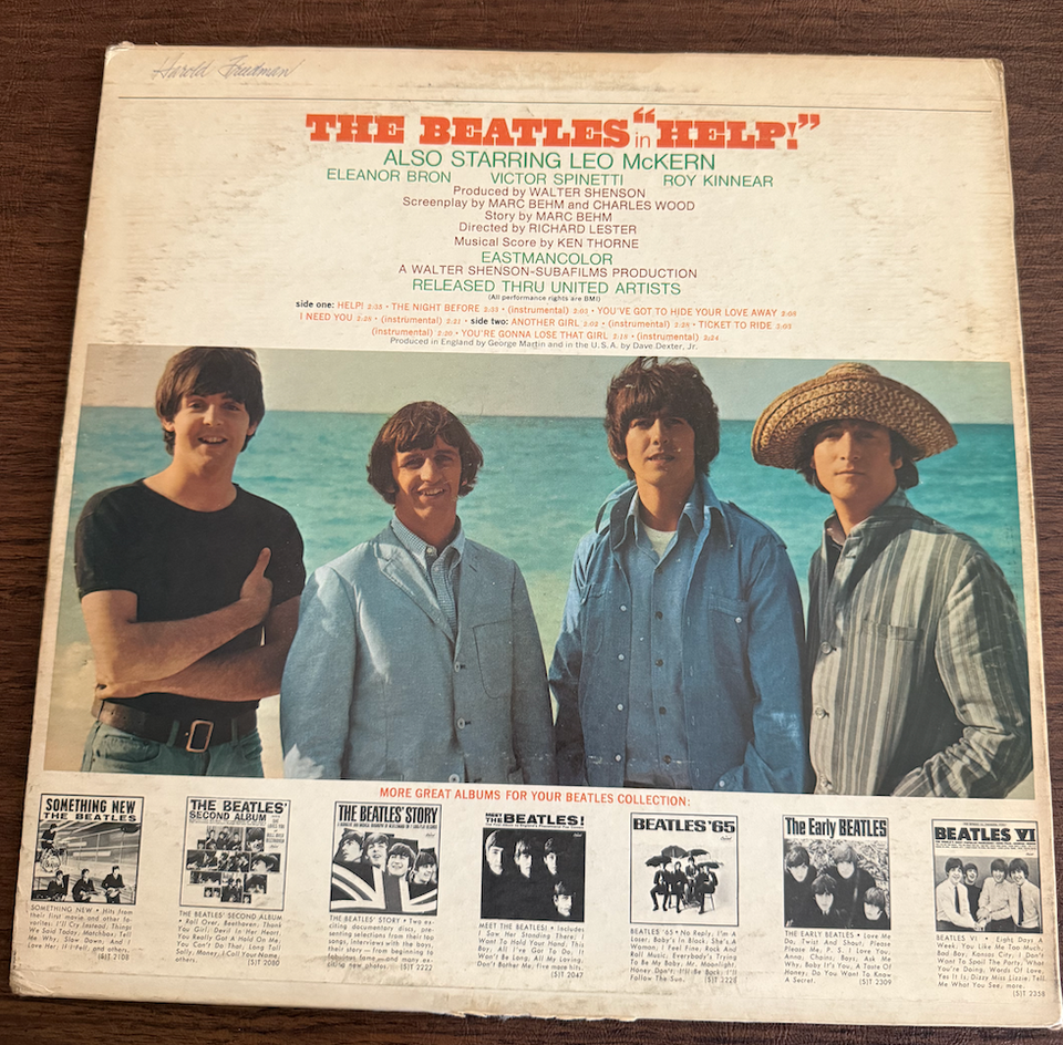 The Beatles Help! Vinyl LP Record Capitol Records VINTAGE GOOD | eBay