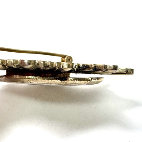 Vintage 1930s Heraldic SHIELD - COAT OF ARMS BROOCH Pin Starburst White ...