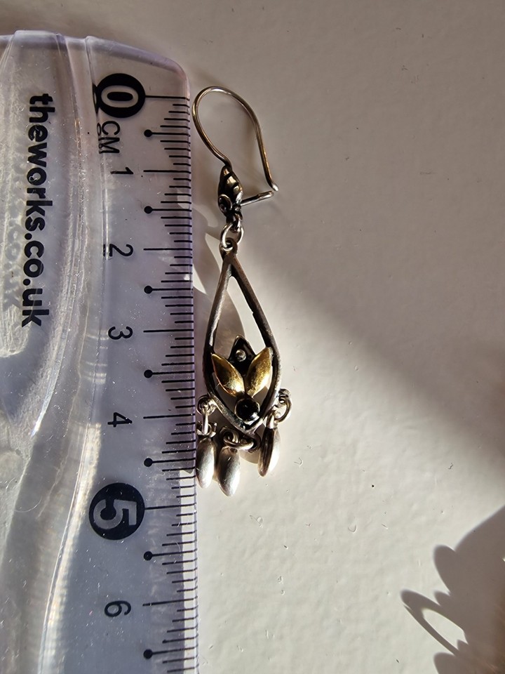 Sterling Solid Silver Jewelry Set Necklace, Pendant, and Earrings ...
